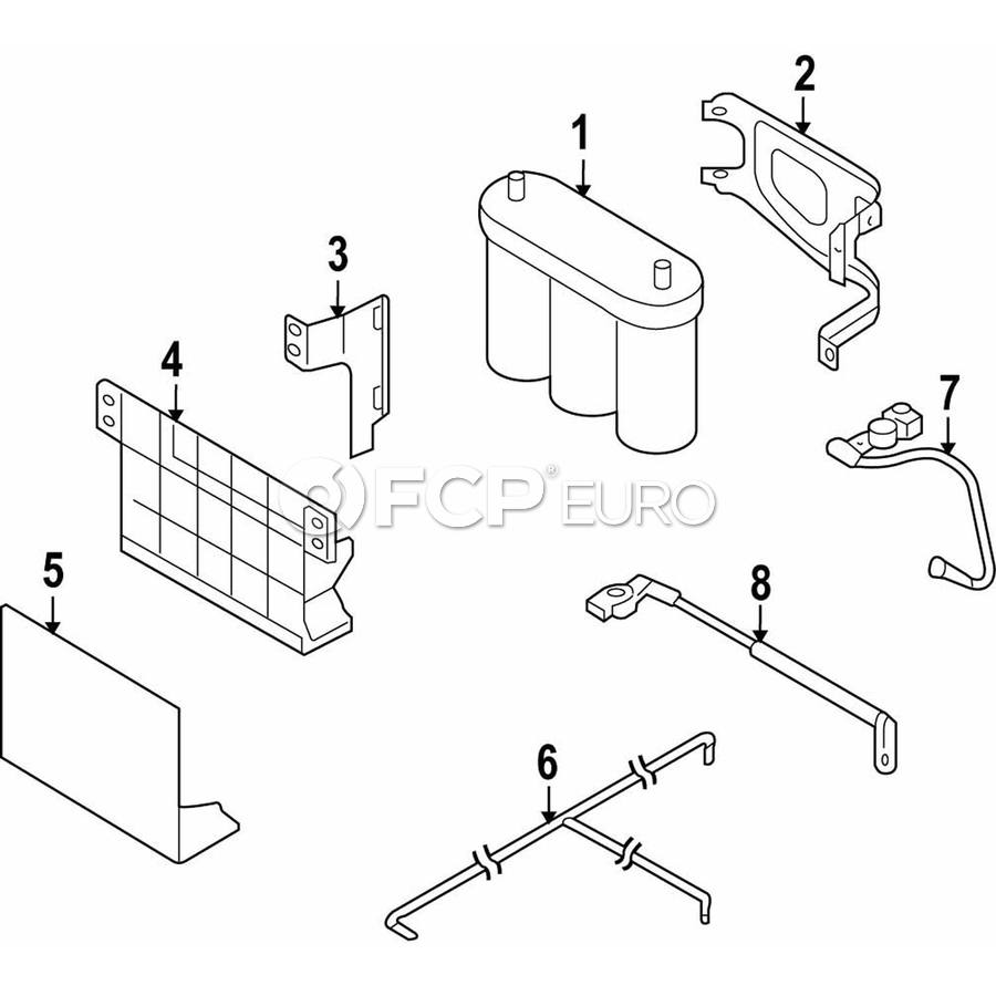 VW Battery Tray Bracket - Genuine VW 1Q0915331 | FCP Euro