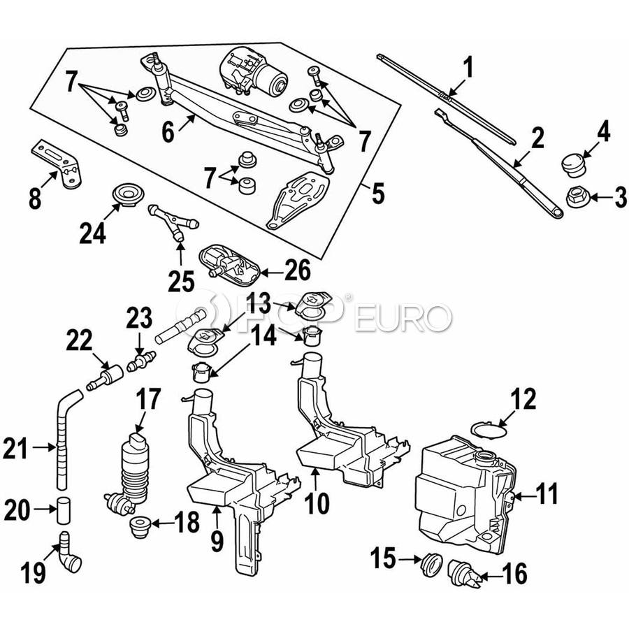 VW Washer Fluid Reservoir - Genuine VW 3C0955453Q | FCP Euro