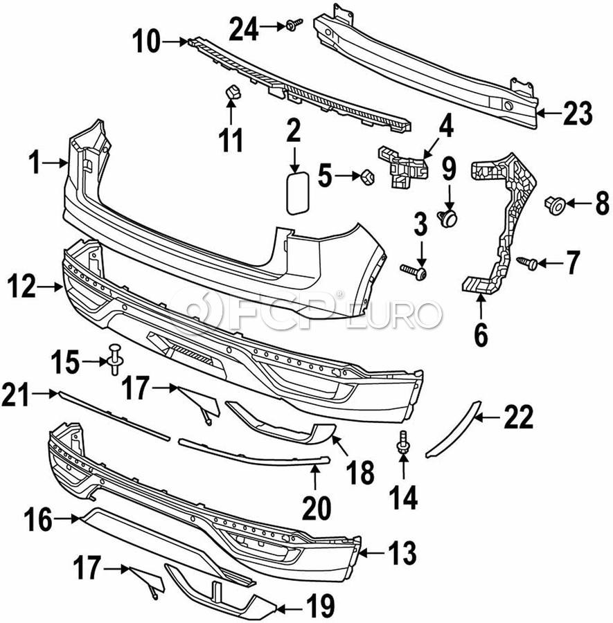 Volkswagen Reflector Panel - Genuine VW 3CM945103A | FCP Euro