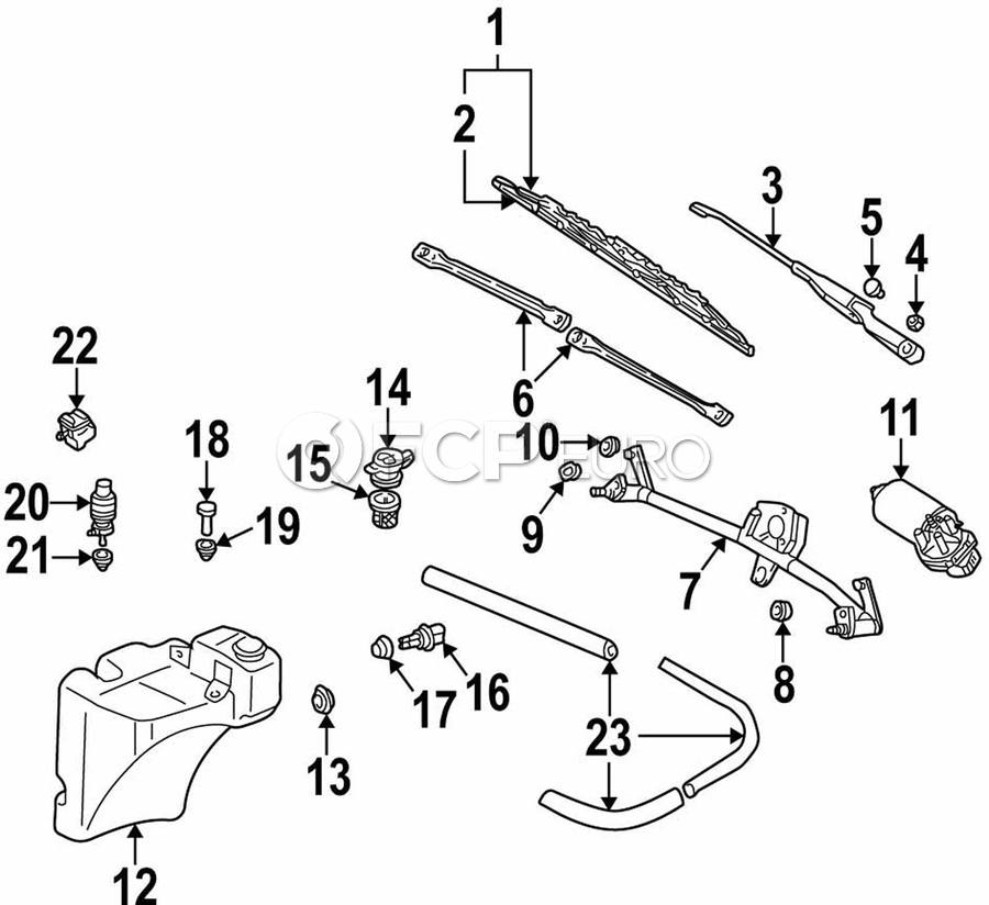 Audi Windshield Wiper Blade - Genuine Audi 4A0955425A | FCP Euro