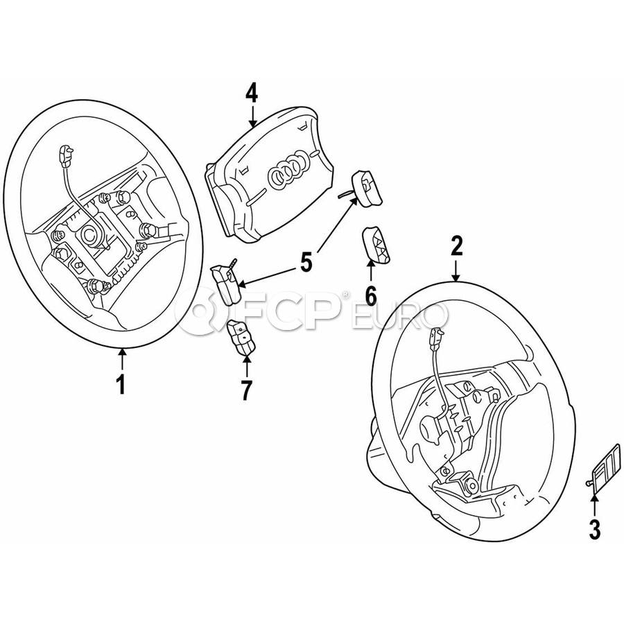 Audi Steering Wheel Radio Controls - Genuine Audi 4B0951527 | FCP Euro