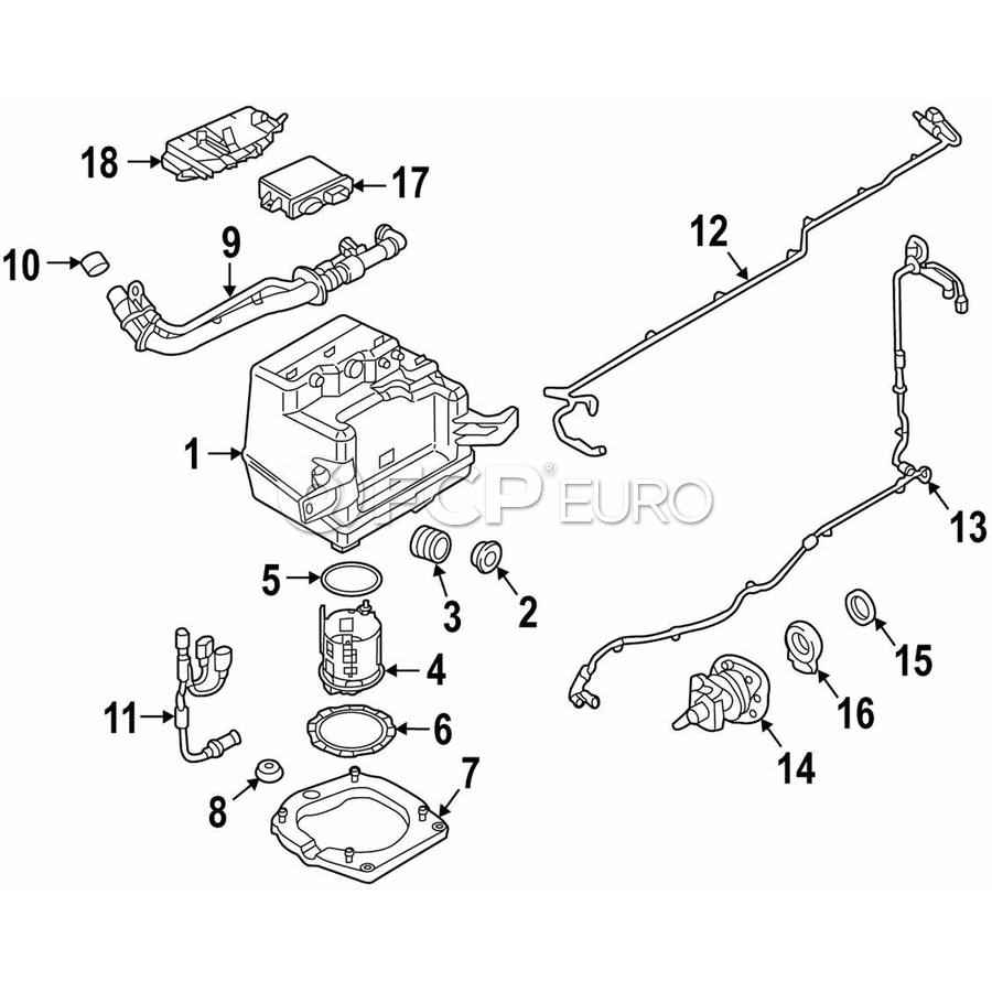 Audi Diesel Emissions Fluid Injector Feed Line - Genuine Audi ...