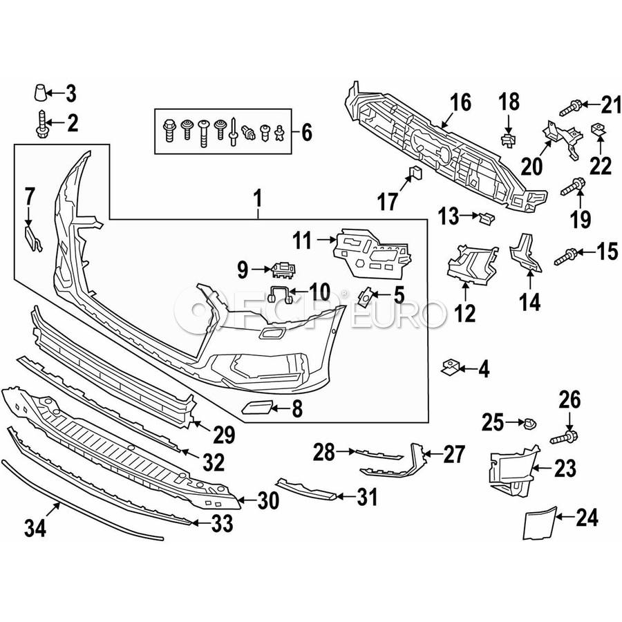 Audi Brake Air Duct - Genuine Audi 4K0121763D | FCP Euro