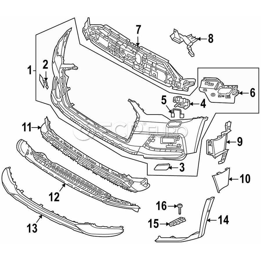 Audi Brake Air Duct - Genuine Audi 4K0121763J | FCP Euro