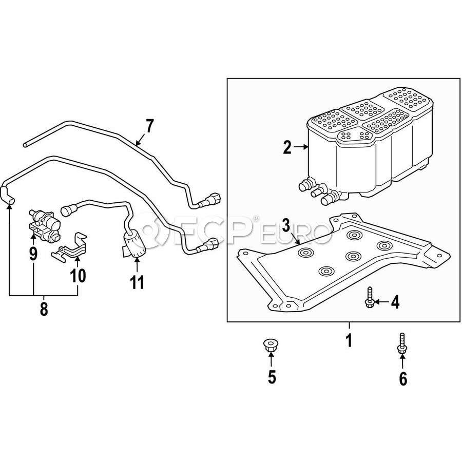 Audi Fuel Tank Vent Hose - Genuine Audi 4K0201991AH | FCP Euro
