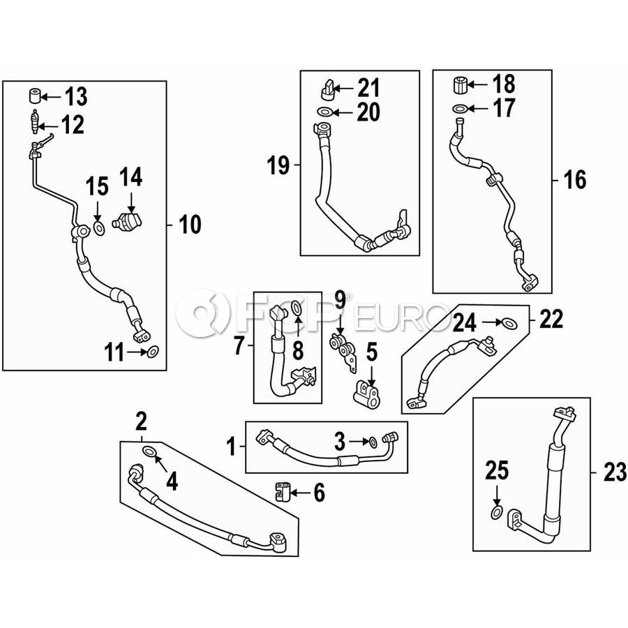 Audi A/C Pipe - Genuine Audi 4K0816738T | FCP Euro