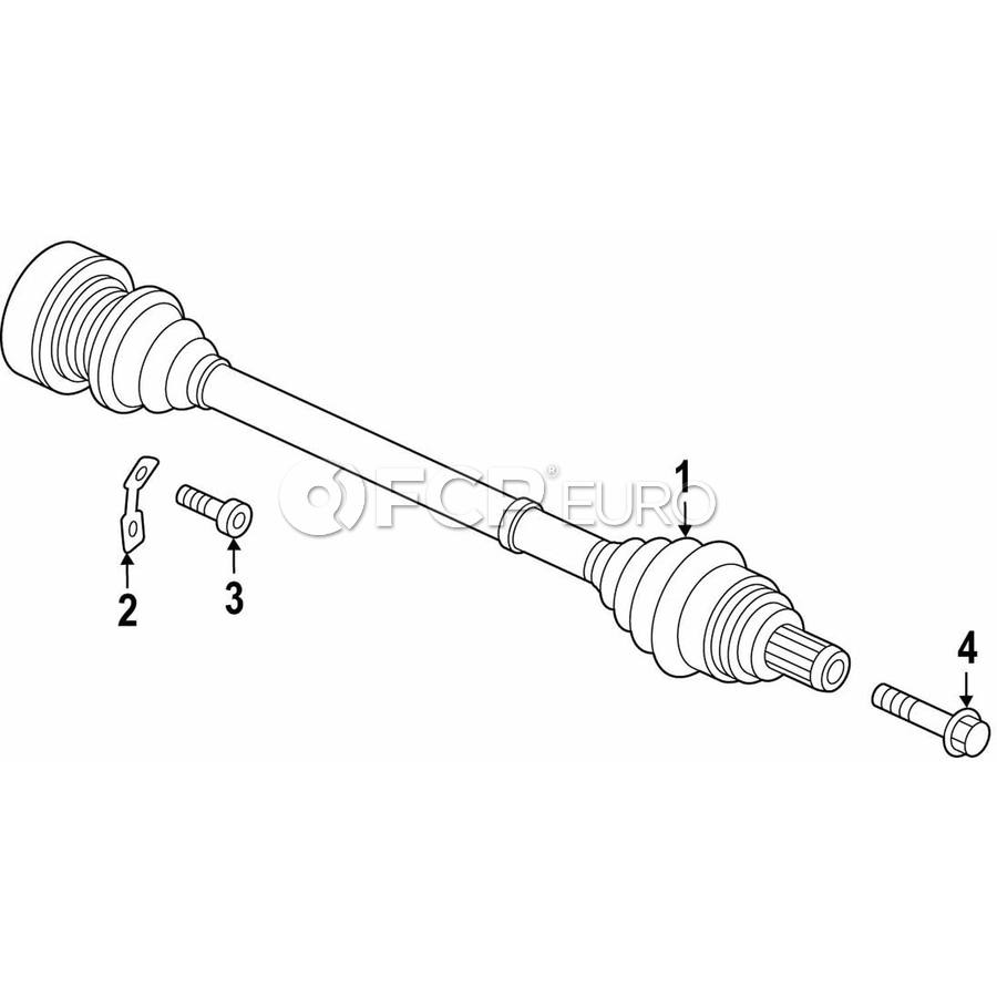 Audi CV Axle Retainer Plate - Genuine Audi 4KE501357 | FCP Euro