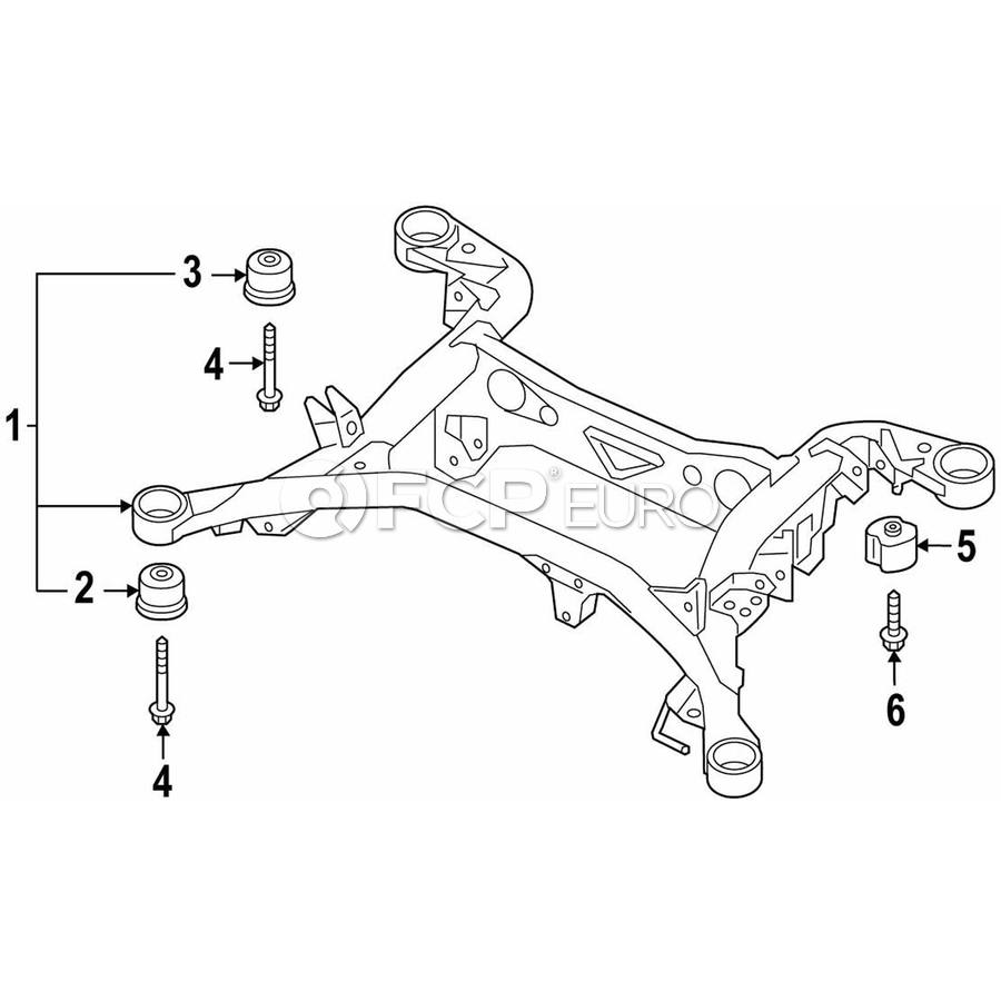 Audi Suspension Crossmember Stop - Genuine Audi 4M0505145C | FCP Euro