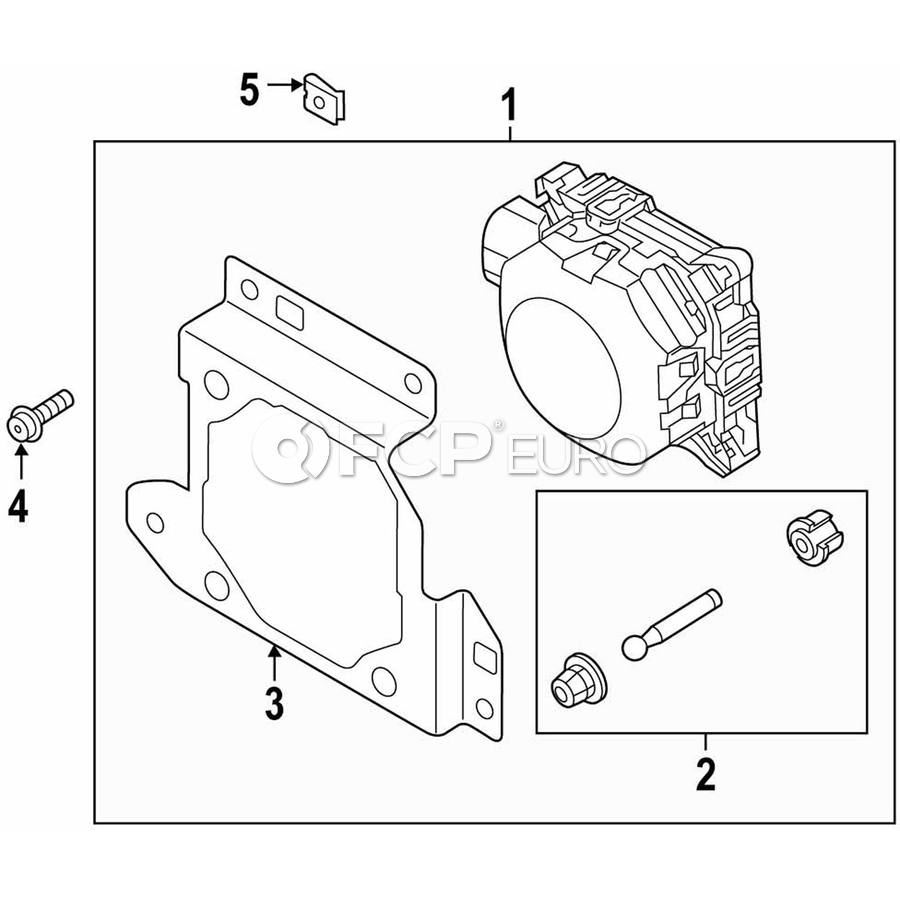 Audi Cruise Control Distance Sensor - Genuine Audi 4M0907561S | FCP Euro