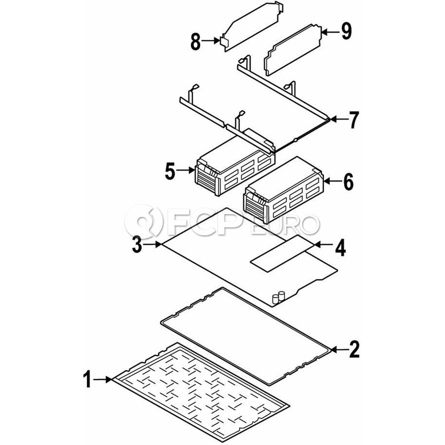 Audi VW Drive Motor Battery Pack Tray - Genuine Audi VW 4M0915309 | FCP ...