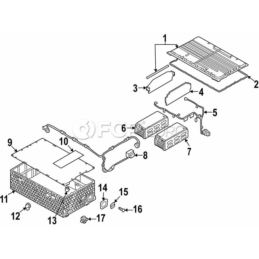 Audi VW Hybrid Battery Compartment Clip - Genuine Audi VW 4M0998587A ...