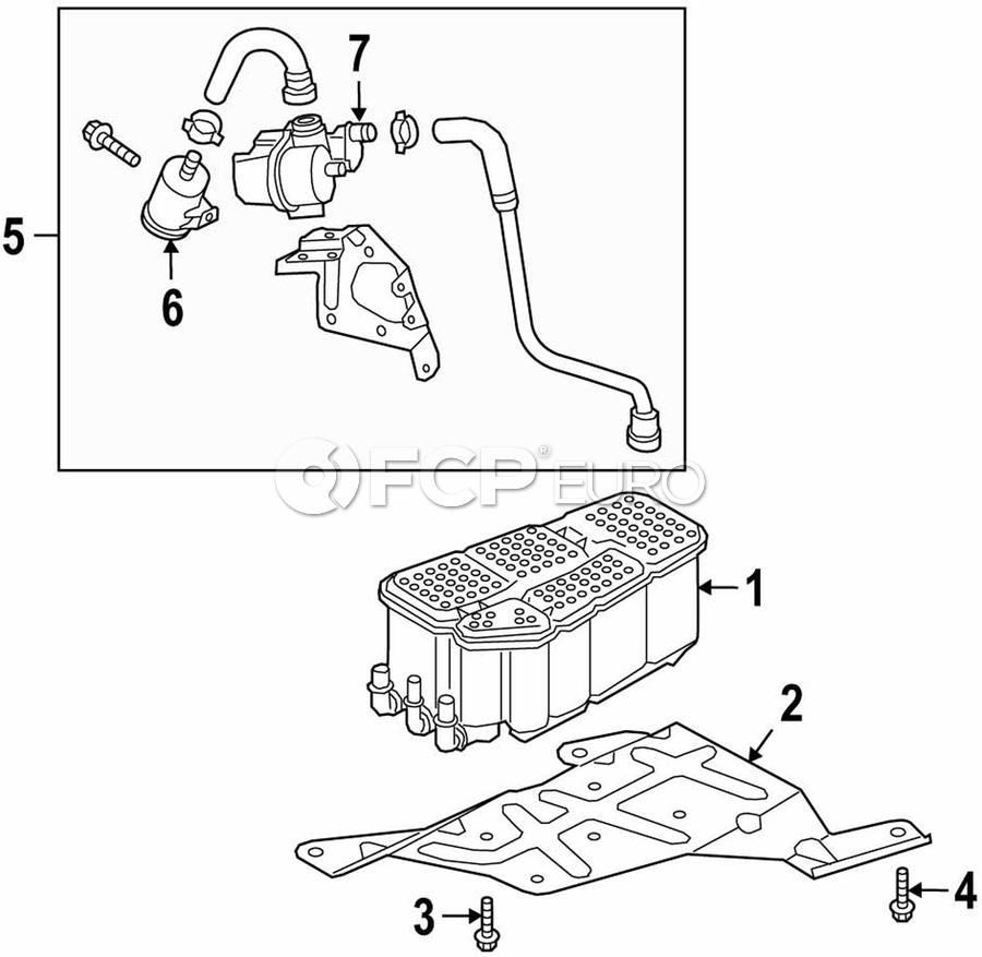 Audi Vapor Canister Bracket - Genuine Audi 4N0201827B | FCP Euro