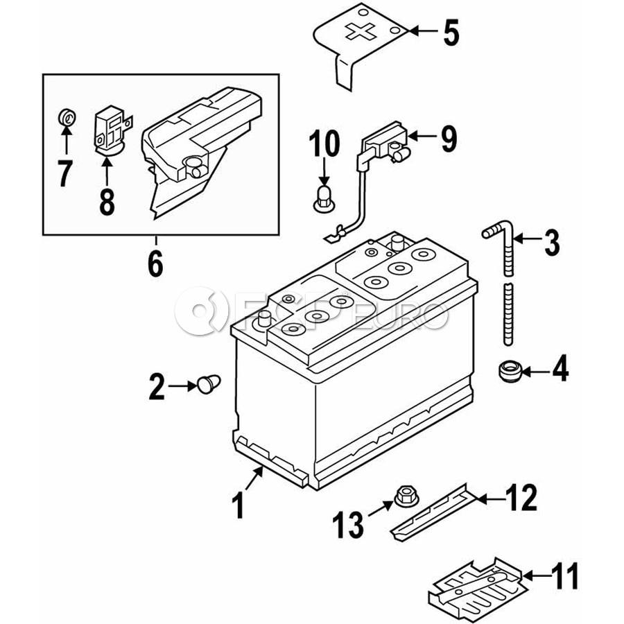 Audi VW Battery Current Sensor - Genuine Audi VW 4N0915459A | FCP Euro