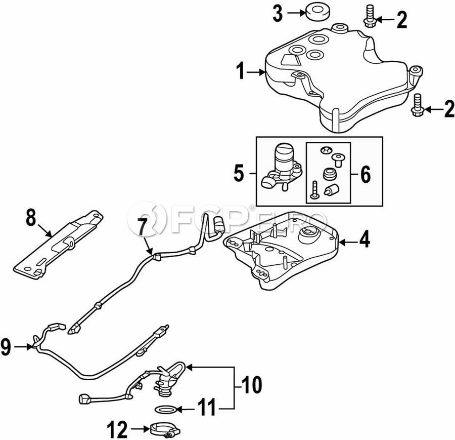 VW Diesel Emissions Fluid Injector Feed Line - Genuine VW 561131984E ...