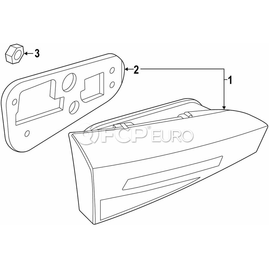 Volkswagen Back Up Light Assembly - Genuine VW 561945094M | FCP Euro