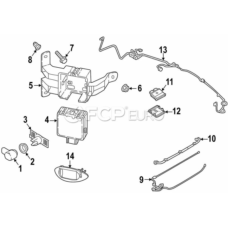 Volkswagen Liftgate Object Sensor - Genuine VW 5NA962253 | FCP Euro