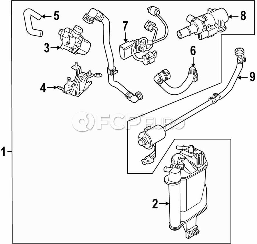 Volkswagen Vapor Canister - Genuine VW 5Q0201801Q | FCP Euro