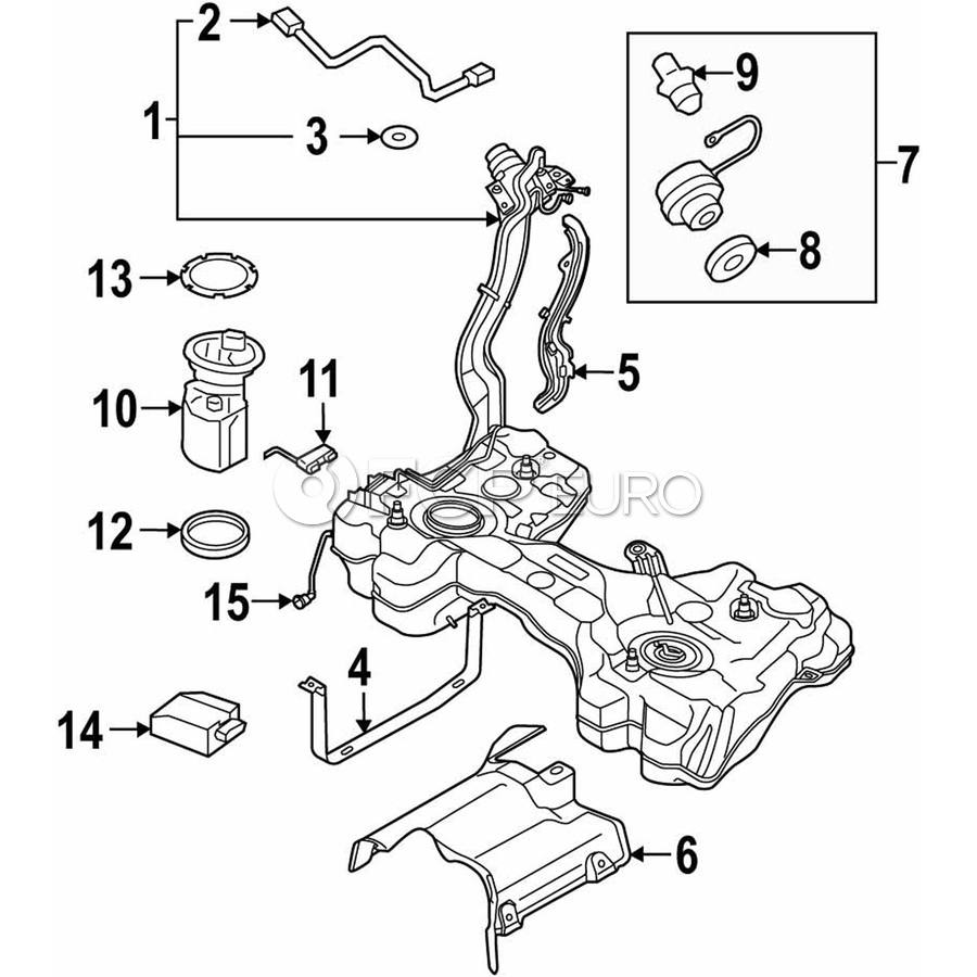 Audi VW Fuel Tank Vent Hose - Genuine Audi VW 5Q0201931R | FCP Euro