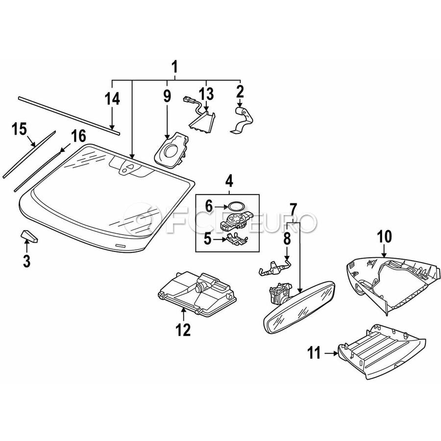 Volkswagen Rain Sensor - Genuine VW 5Q0955555B | FCP Euro