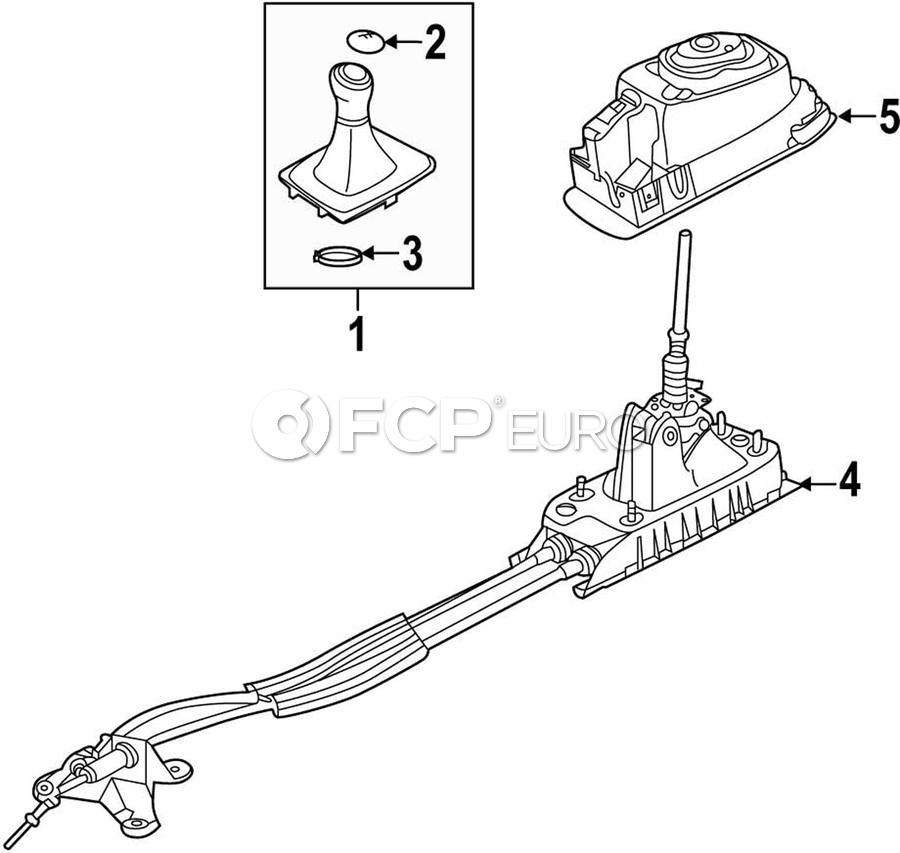Volkswagen Manual Trans Shift Lever - Genuine VW 5QD711049M | FCP Euro