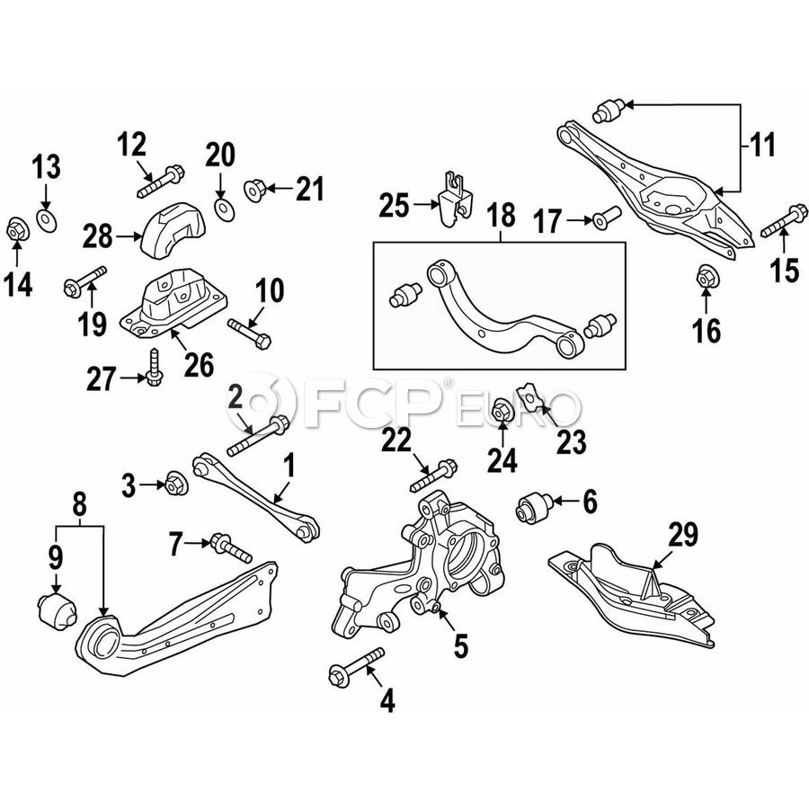 VW Suspension Knuckle - Genuine Audi VW 5WA505435G | FCP Euro