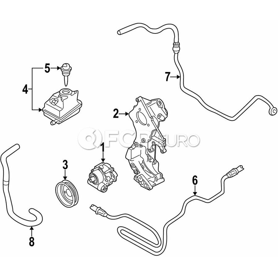 Audi VW Power Steering Pump - Genuine Audi VW 6N0145157X | FCP Euro
