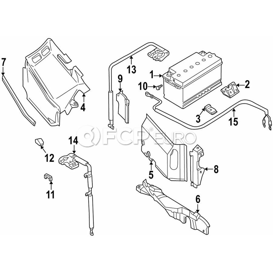 VW Battery Cable - Genuine VW 701971235D | FCP Euro