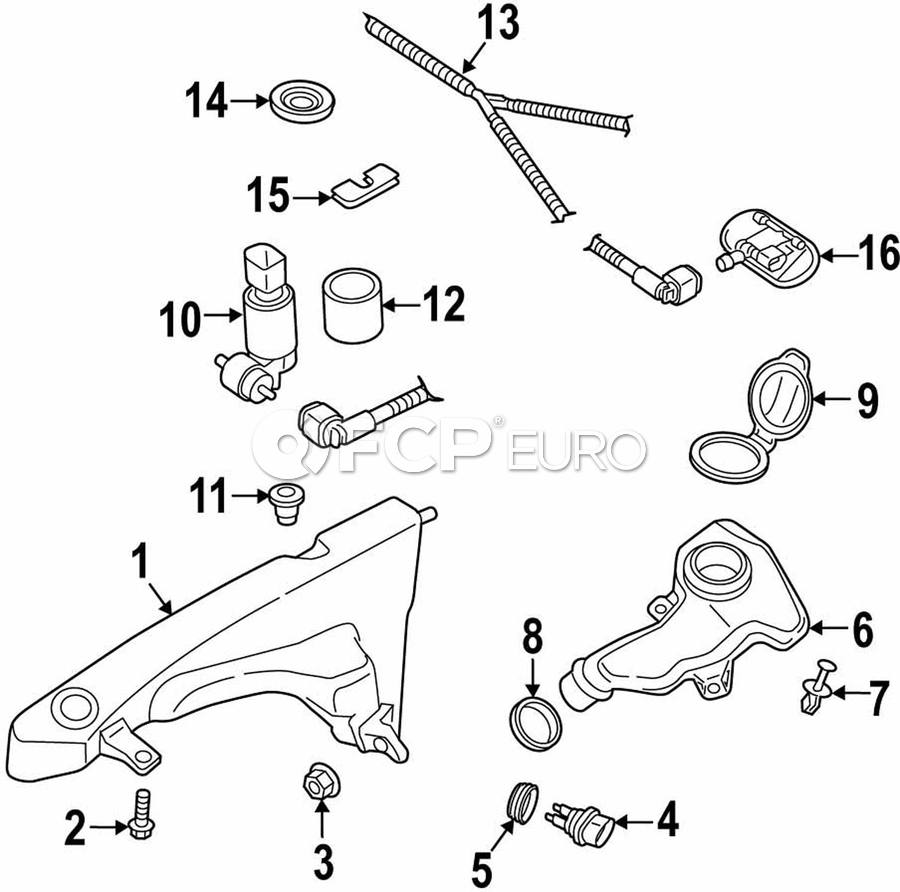 Audi Windshield Washer Nozzle - Genuine Audi 83A955988A | FCP Euro