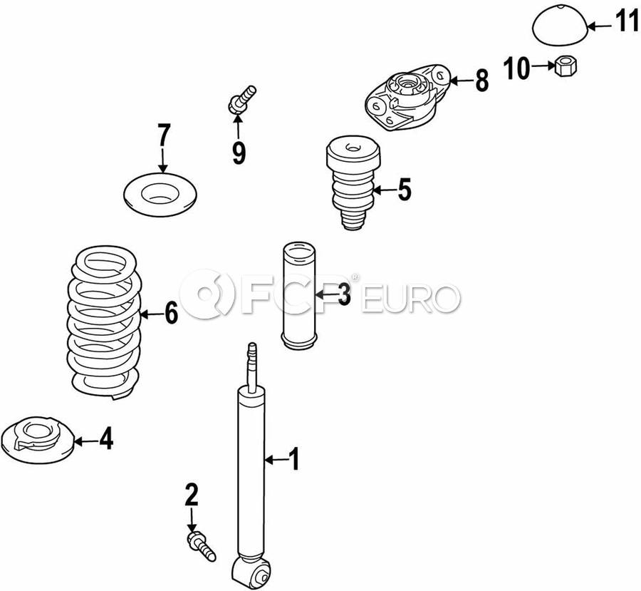 Audi Shock Absorber - Genuine Audi 8J0513029S | FCP Euro