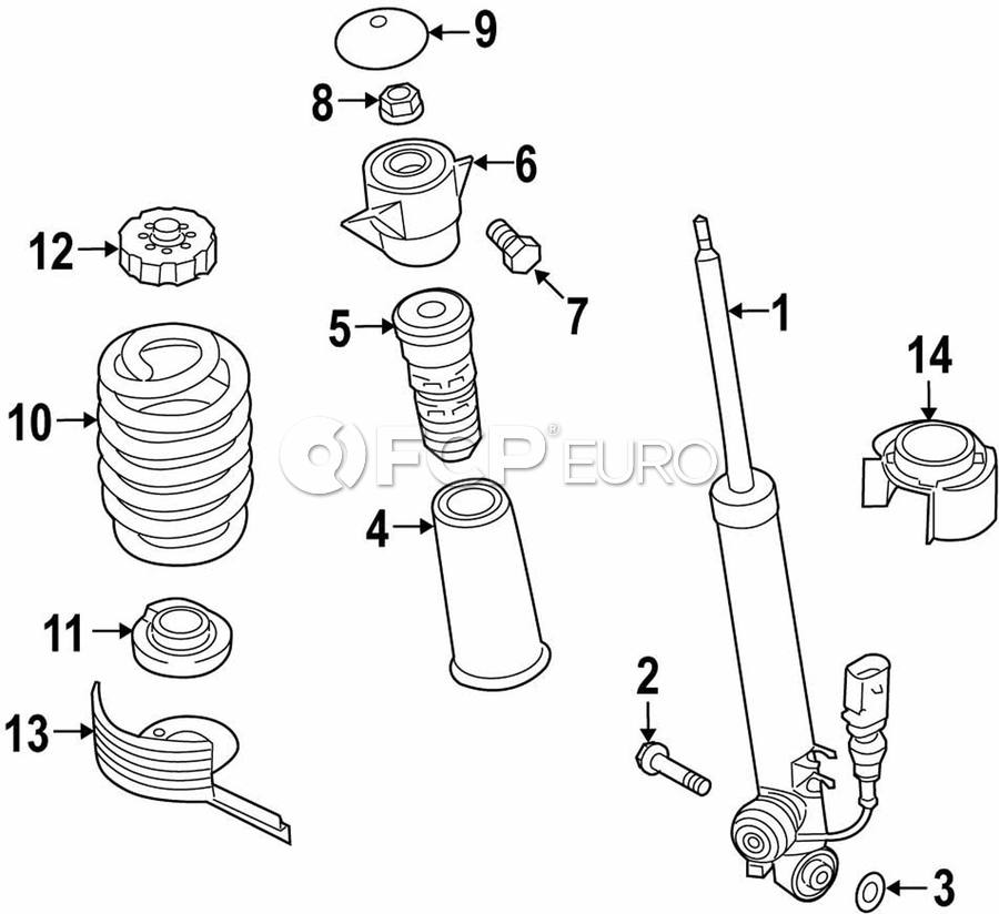 Audi Shock Absorber - Genuine Audi 8K0513035AC | FCP Euro