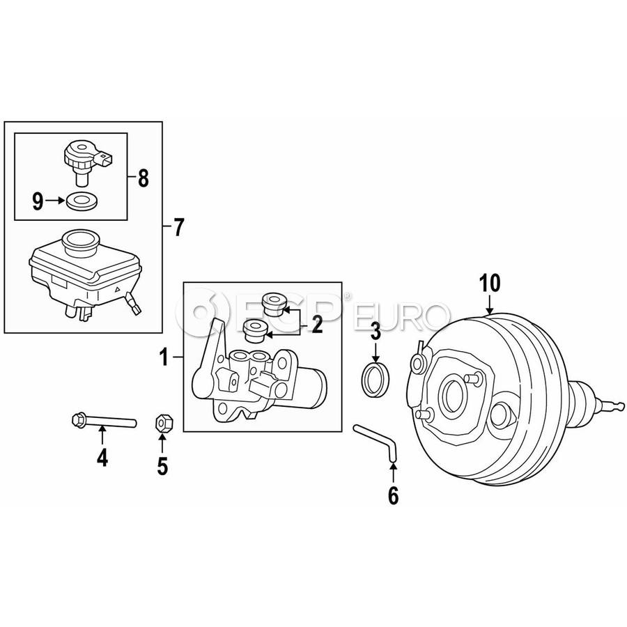 Audi Power Brake Booster - Genuine Audi 8R0612107D | FCP Euro