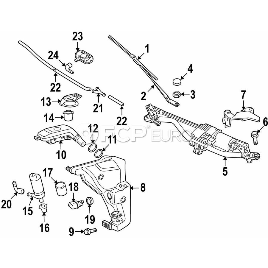 Audi Washer Fluid Reservoir Filler Pipe - Genuine Audi 8R0955452B | FCP ...