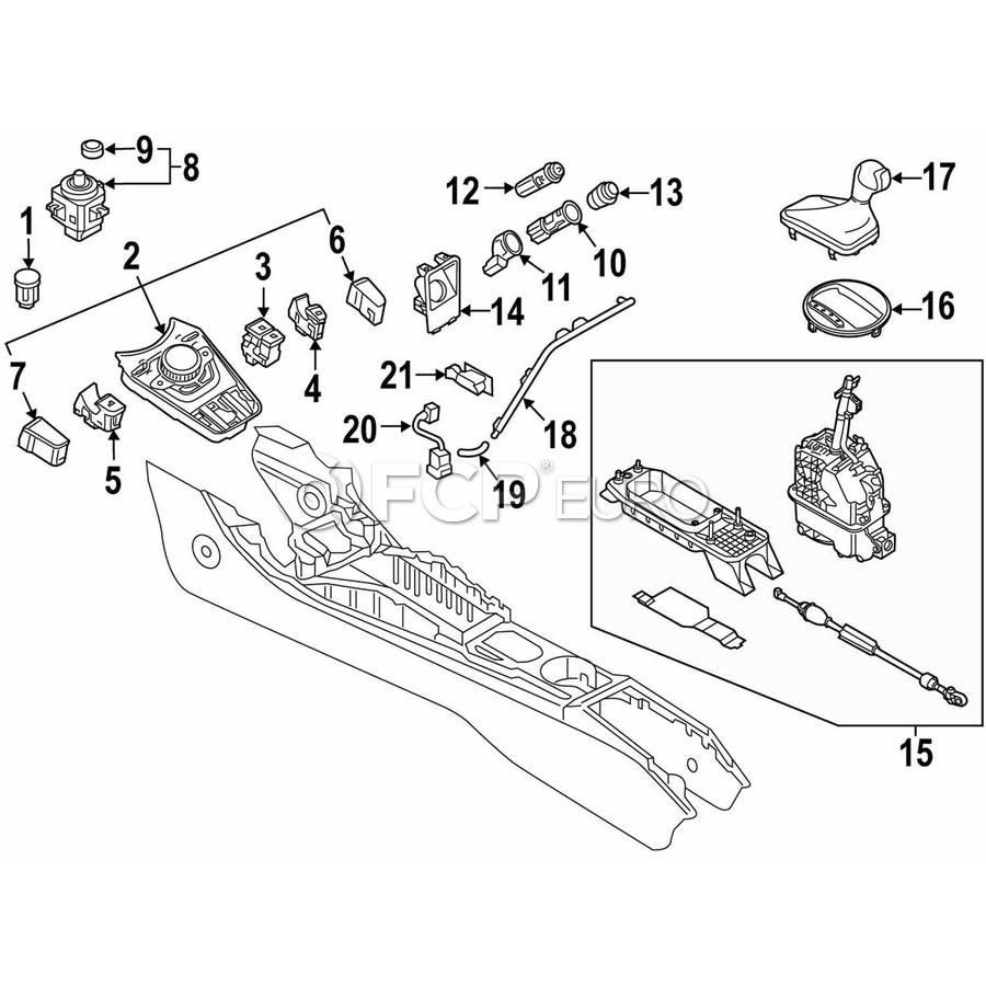 Audi Radio Knob - Genuine Audi 8S0919070 | FCP Euro