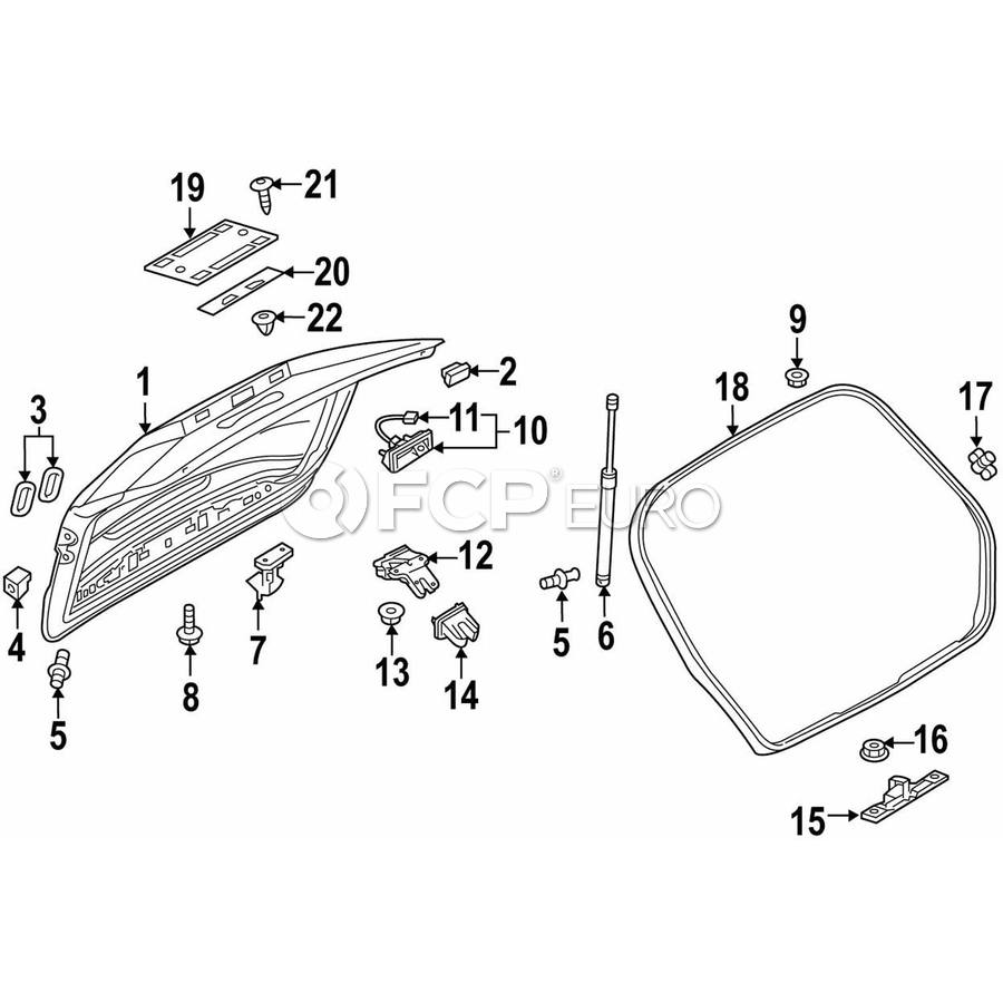 Audi Hatch Seal - Genuine Audi 8V4827705 | FCP Euro