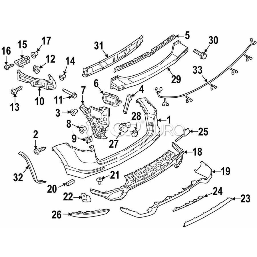 Audi VW Porsche Bumper Cover Retainer - Genuine Audi VW N90230602 | FCP ...