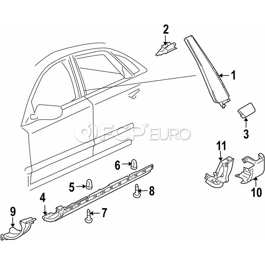 Audi VW Rocker Panel Molding Screw - Genuine VW Audi N90928601 | FCP Euro