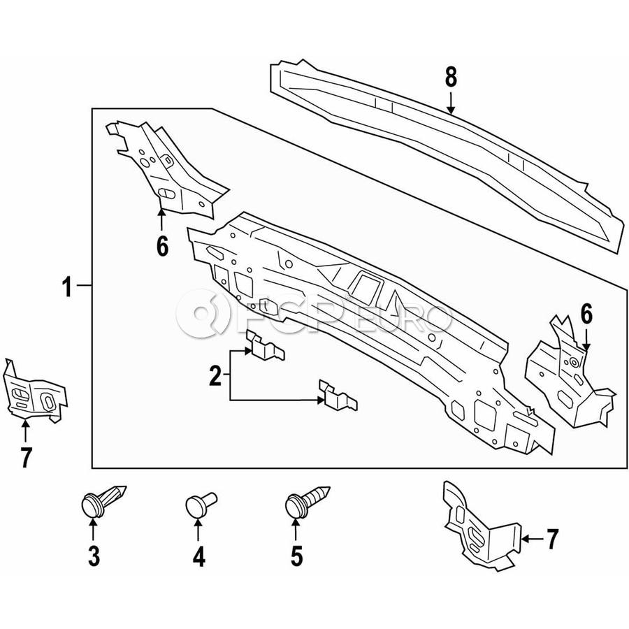 Audi VW Rear Body Panel Bolt - Genuine VW Audi N90945402 | FCP Euro
