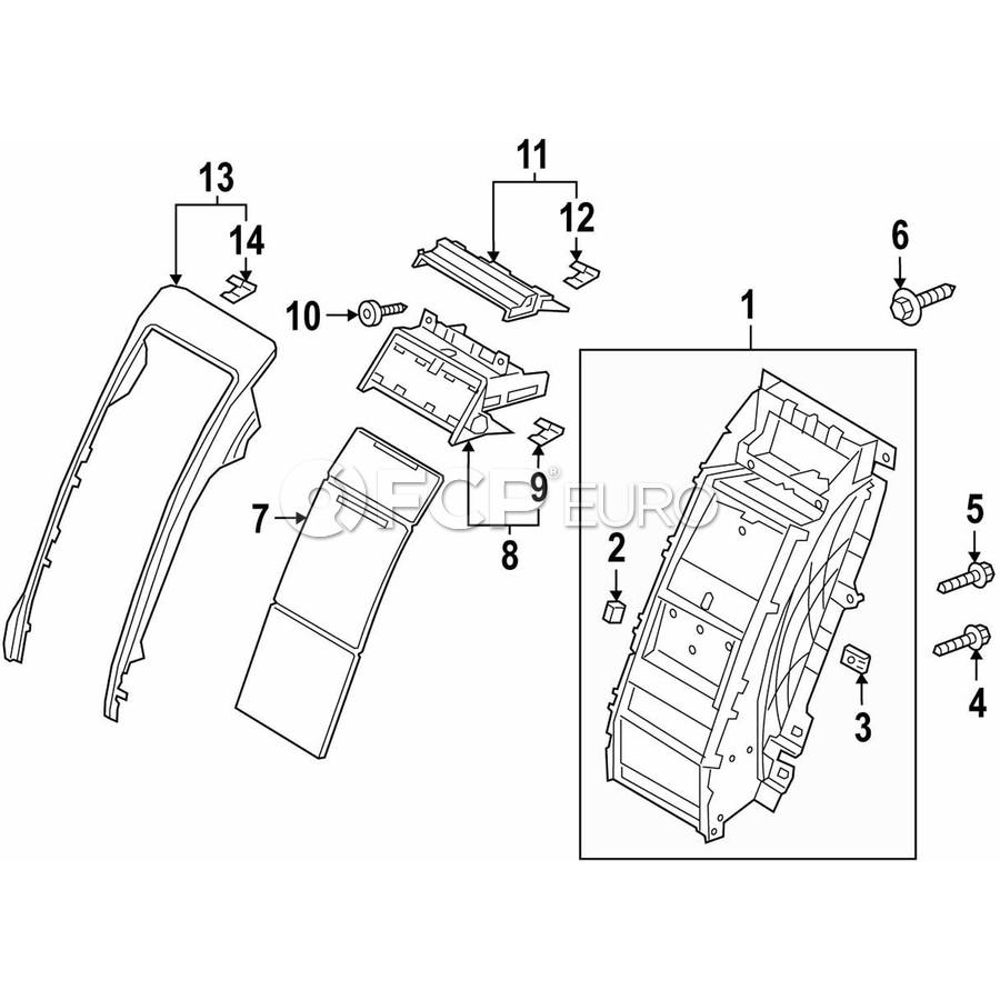 Audi VW Console Nut - Genuine Audi VW N91212801 | FCP Euro