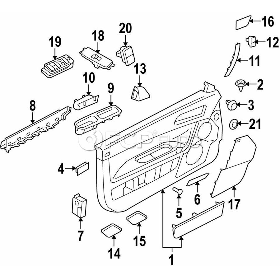 Volvo Door Window Switch Panel - Genuine Volvo 30773431 | FCP Euro