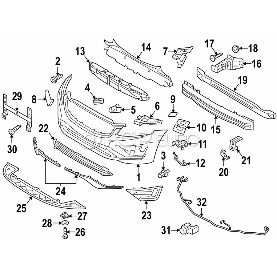 Volvo Fog Light Cover - Genuine Volvo 31383121 | FCP Euro