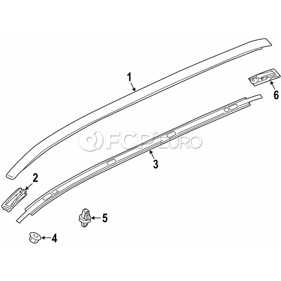 Volvo Roof Molding Seal - Genuine Volvo 31402817 | FCP Euro