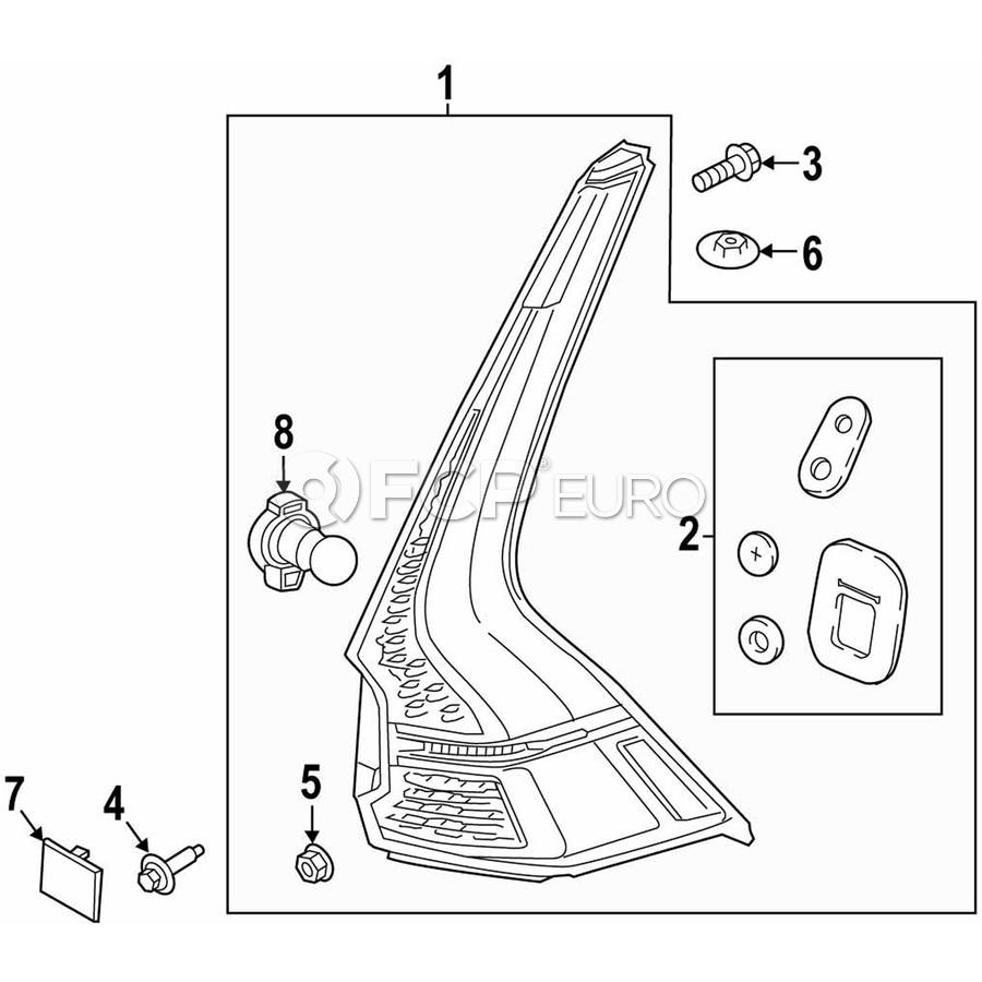 Volvo Tail Light Seal - Genuine Volvo 31656695 | FCP Euro