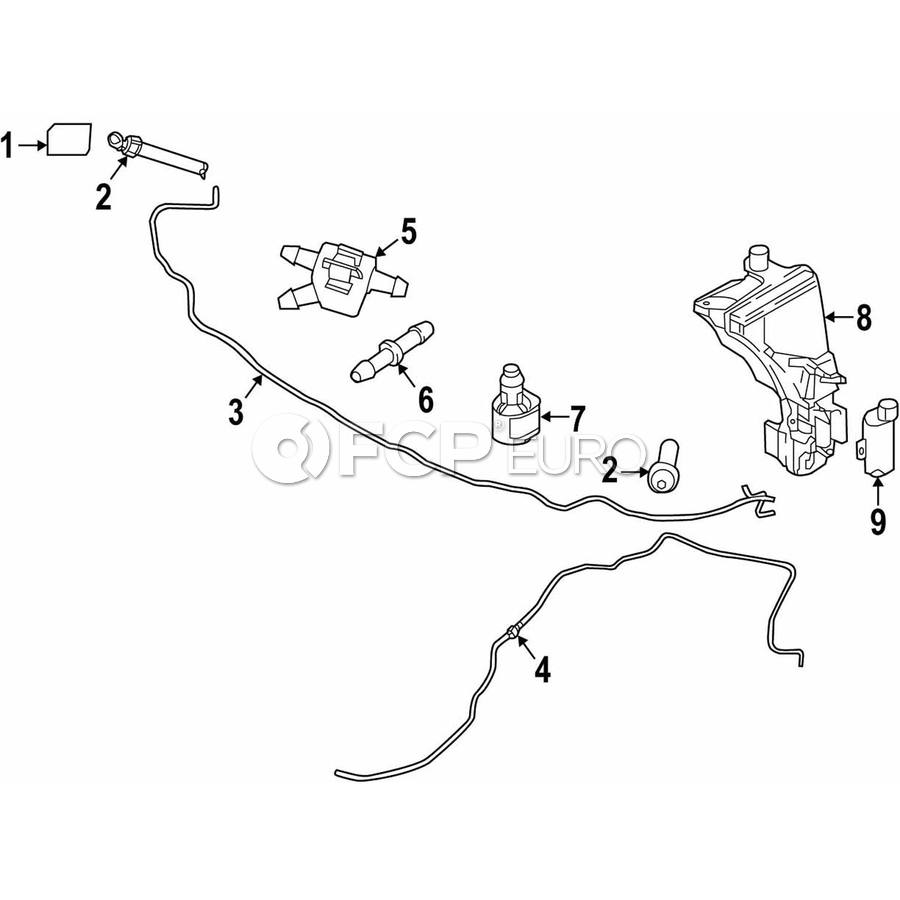 Volvo Headlight Washer Nozzle - Genuine Volvo 32328267 | FCP Euro