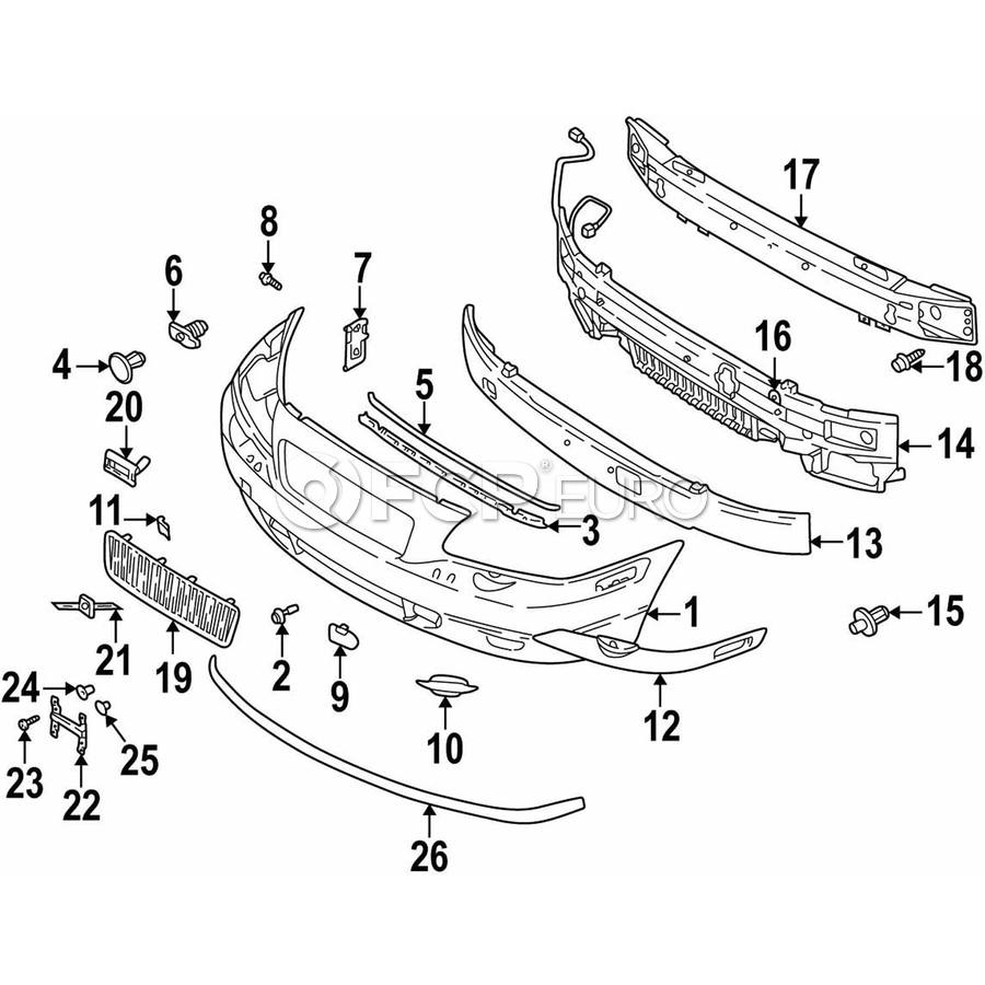 Volvo Bumper Cover Cap - Genuine Volvo 8659953 | FCP Euro