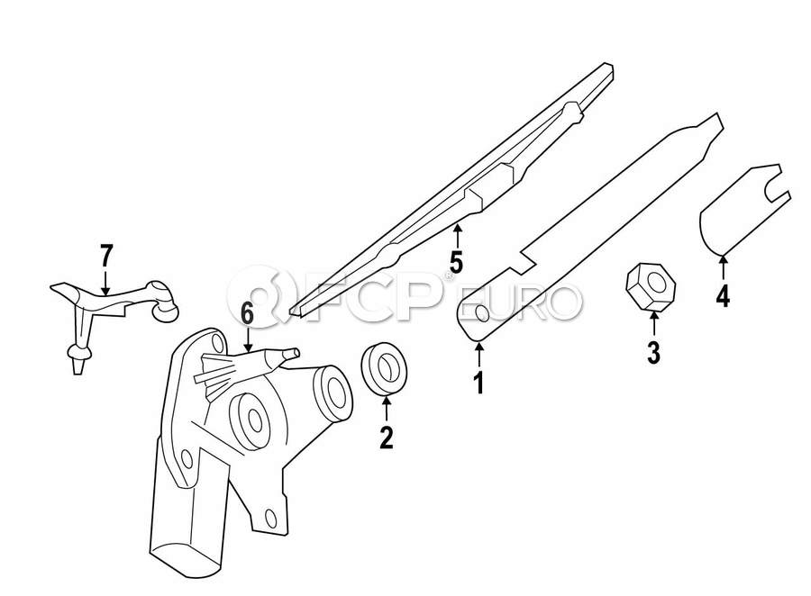 Mercedes Back Glass Washer Nozzle - Genuine Mercedes 1668601047 | FCP Euro