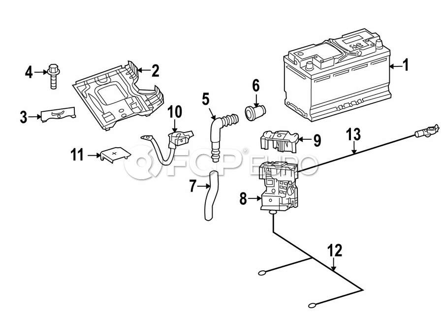 Mercedes Battery Cable - Genuine Mercedes 2044400510 | FCP Euro