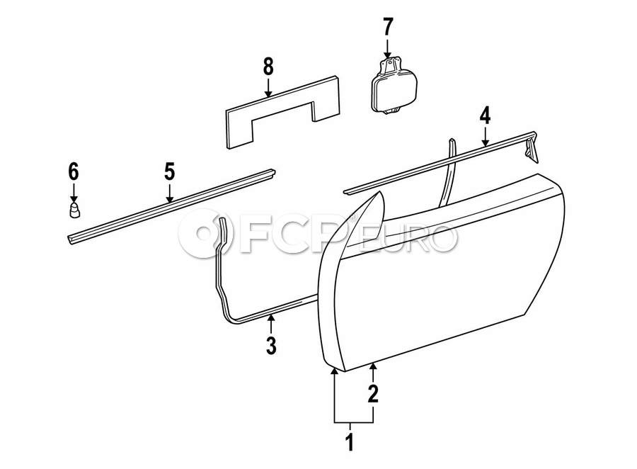 Mercedes Door Seal - Genuine Mercedes 1707270330 | FCP Euro