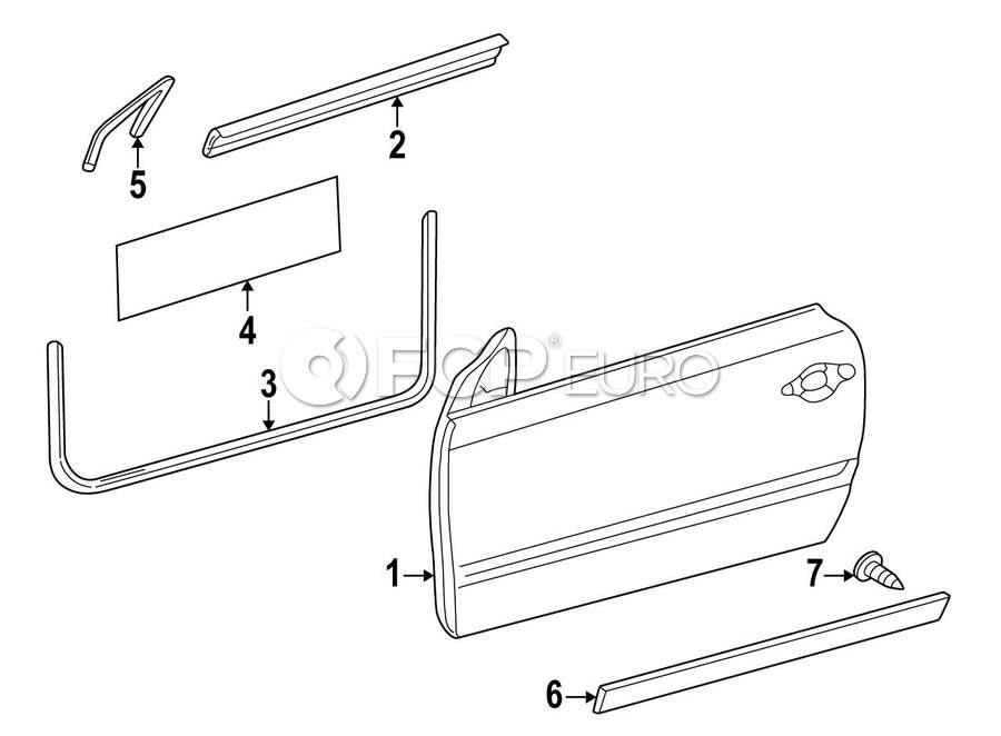 Mercedes Door Seal - Genuine Mercedes 2157200654 | FCP Euro
