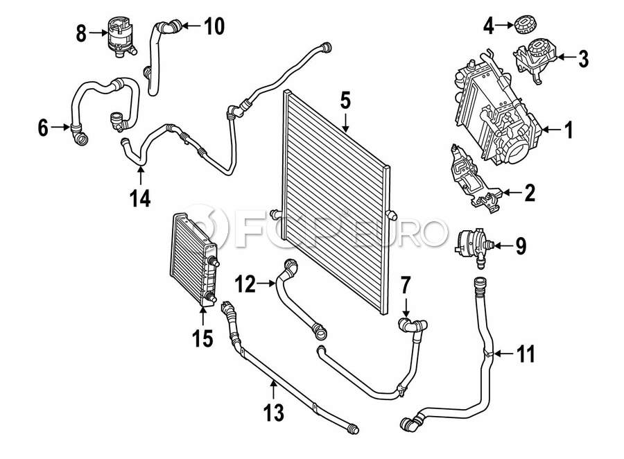 Mercedes Engine Coolant Hose - Genuine Mercedes 2225013300 | FCP Euro