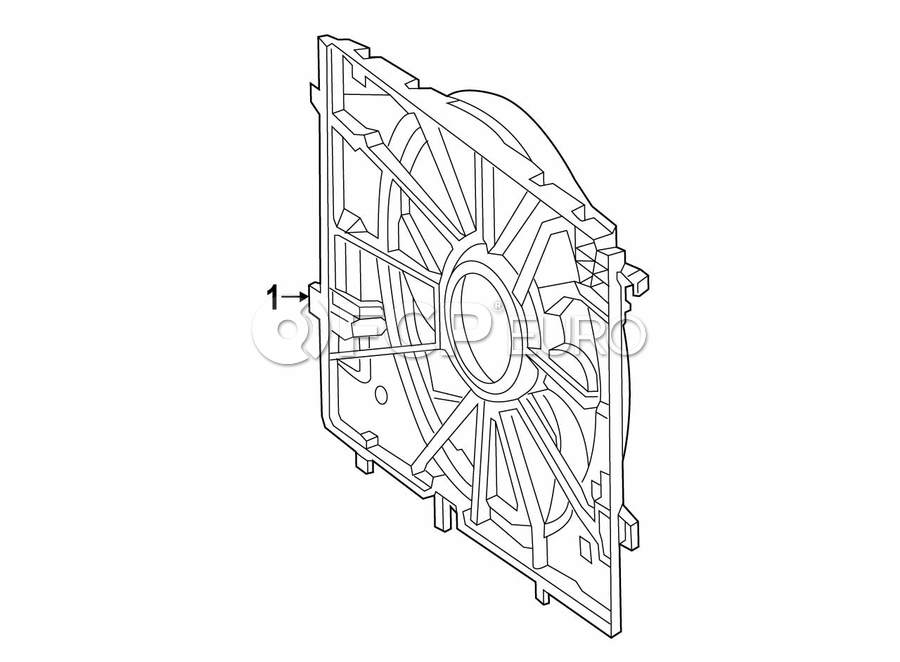 Mercedes Engine Cooling Fan Assembly - Genuine Mercedes 2239060900 ...